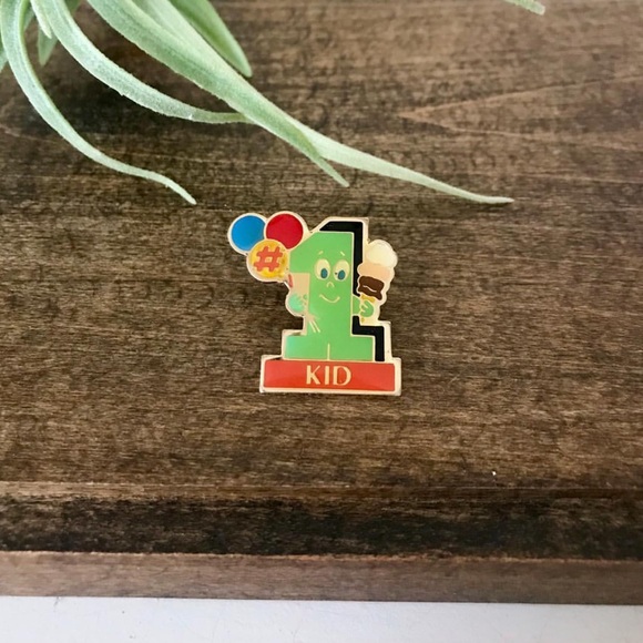 Swib | Jewelry | Vintage Enamel Kid Pin | Poshmark